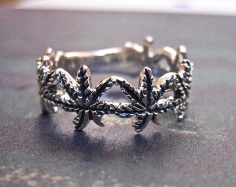 Marijuana ring | Etsy