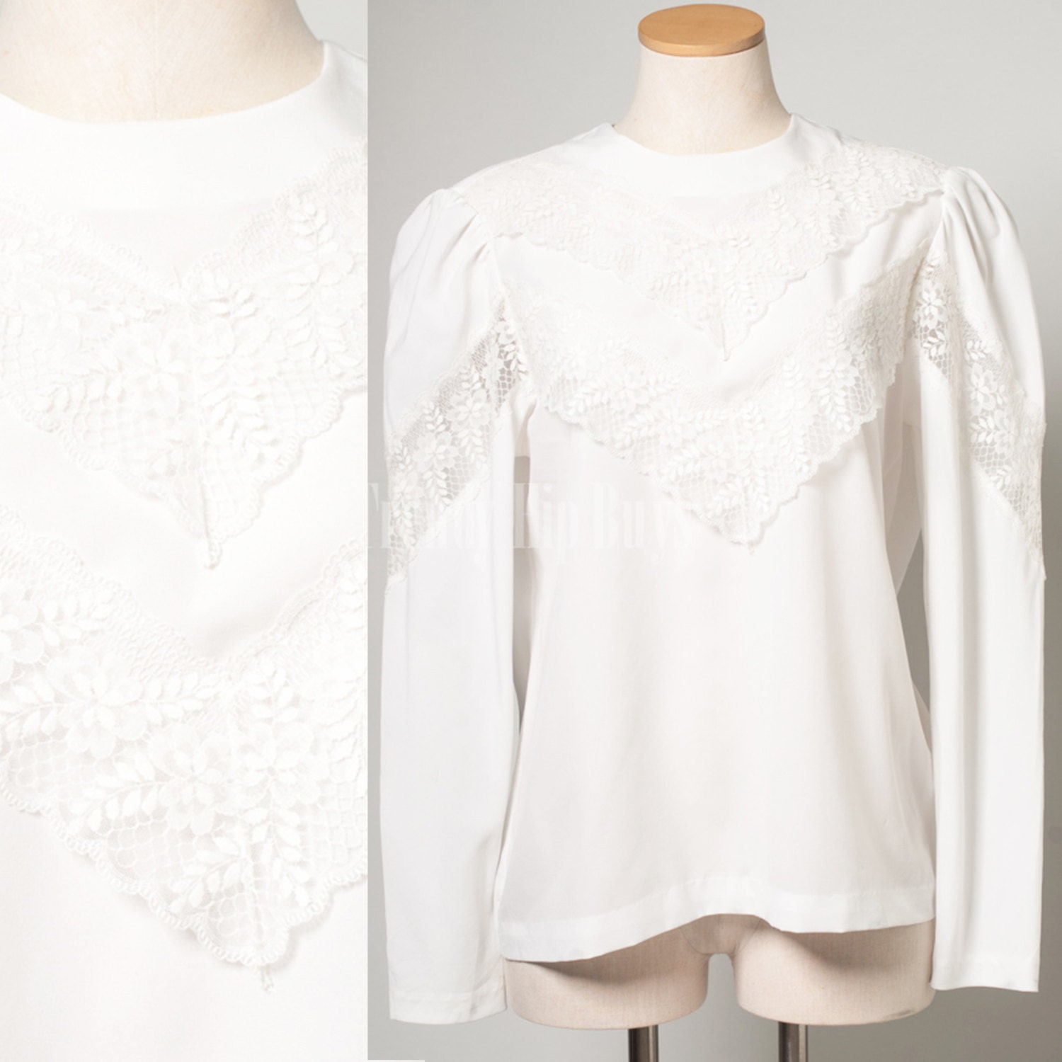 Vintage Top, Vintage white top, 60s top, Vintage lace top, Lace blouse ...