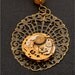 Steampunk Clockwork Amulet necklace medaillon filigree