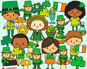 Leprechaun clip art | Etsy