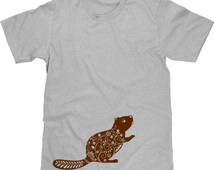 Popular items for beaver t shirt on Etsy