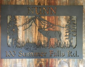 Metal cabin signs | Etsy