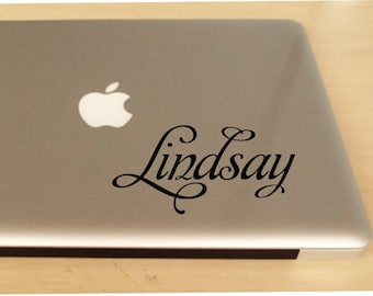 Custom Name Vinyl Macbook Stickers Mac Decal Apple Macbook