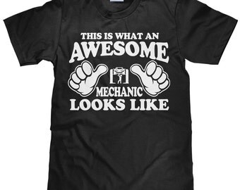 Unique mechanic t shirt related items | Etsy