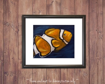 Items similar to Scary Clown Fish on Etsy
