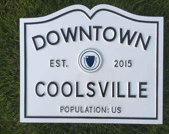 City limits sign | Etsy