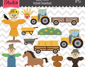 Farm clipart | Etsy