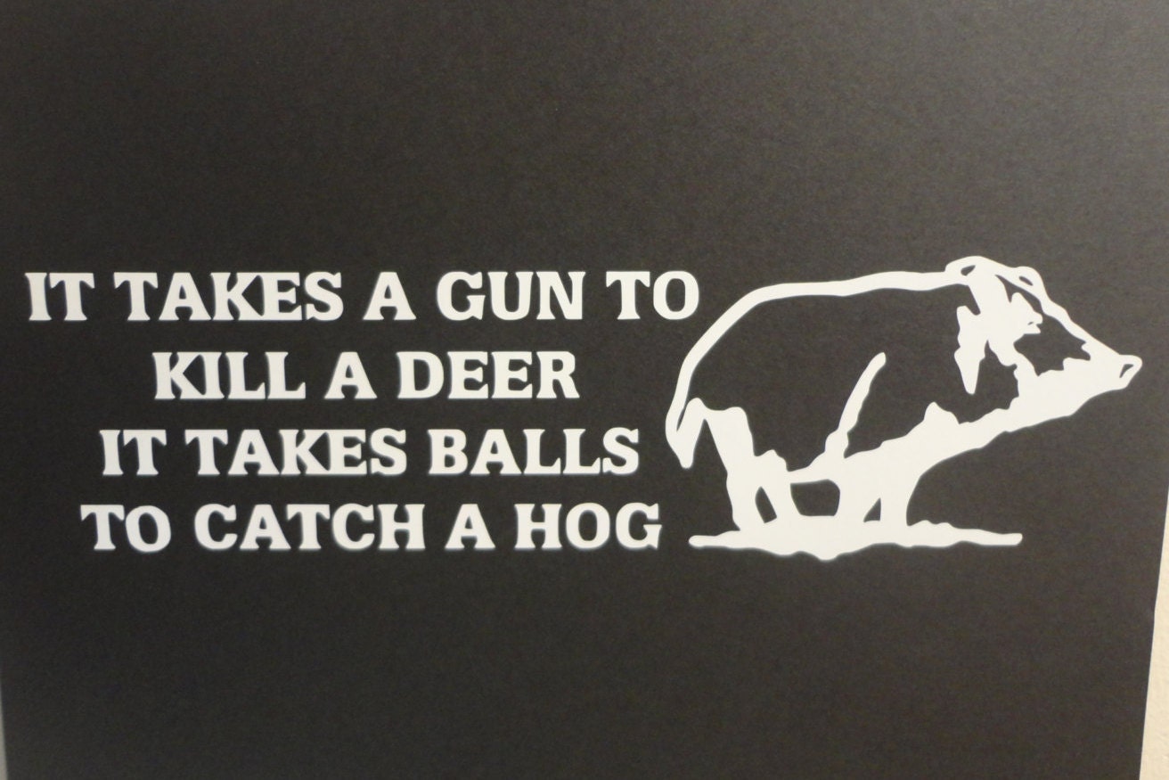 Hog Hunting Decal
