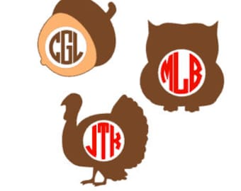 Turkey monogram | Etsy