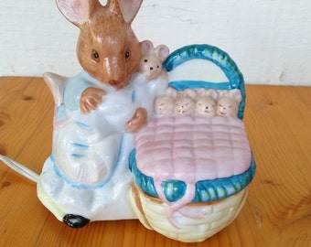 Unique porcelain mice related items | Etsy