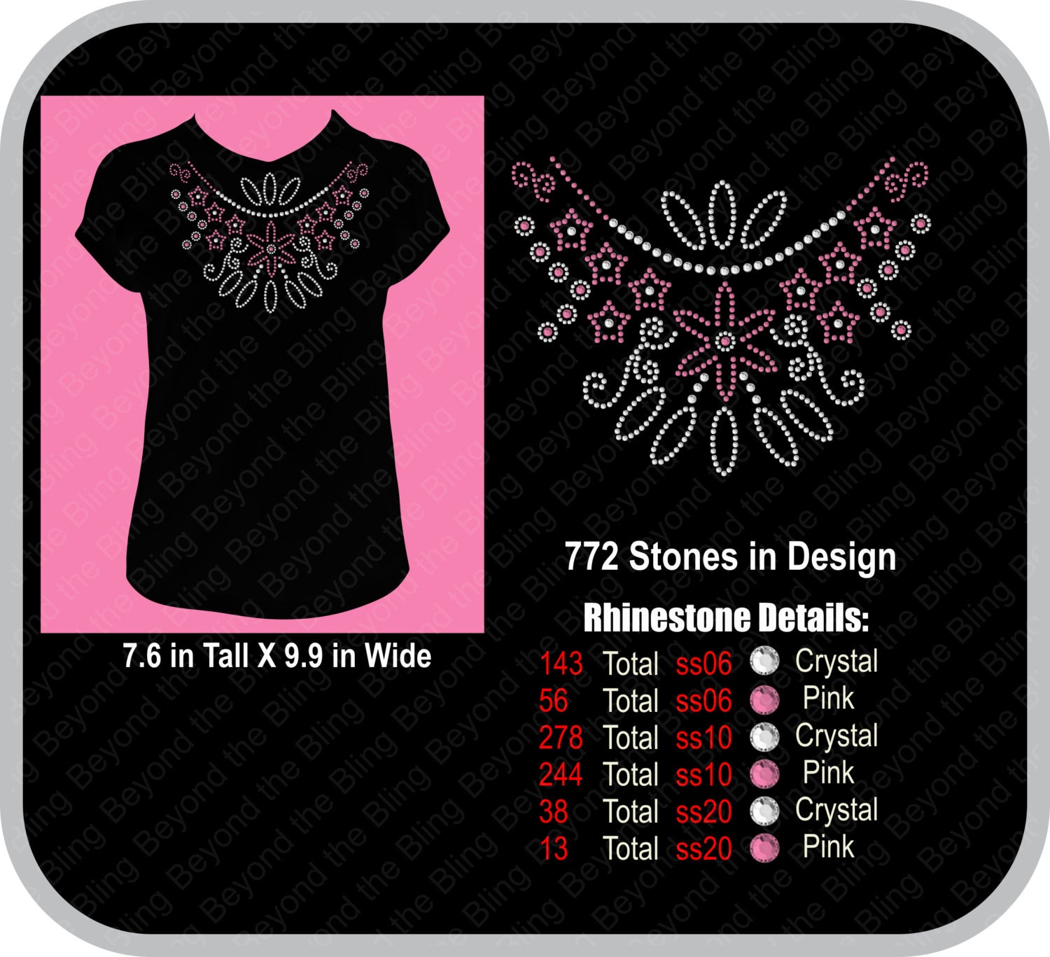 rhinestone download template DIY rhinestone instant download