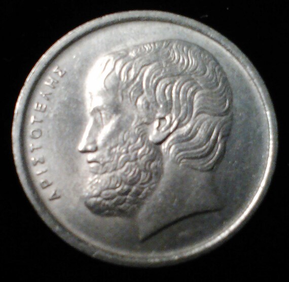 Antique Vintage 1976 5 five Apaxmai Coin From Greece great