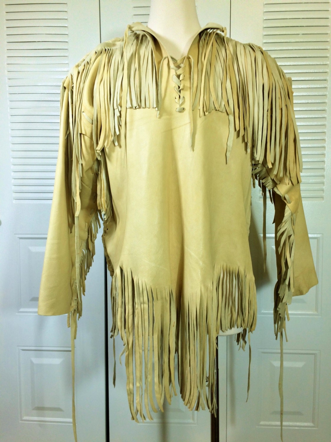 Leather Shirt Leather Jacket Native American Style Pullover