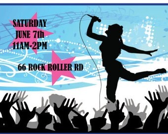 50's Style Retro Customizable Party Pack Printable with