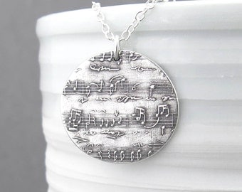 Simple Silver Necklace Pendant Silver Charm by JenniferCasady