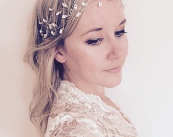 Gold bridal hair comb bridal headpiece gold by JoannaReedBridal