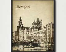 Unique liverpool skyline related items | Etsy