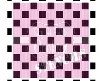 Checkerboard stencil | Etsy
