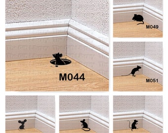 Mouse hole sticker | Etsy