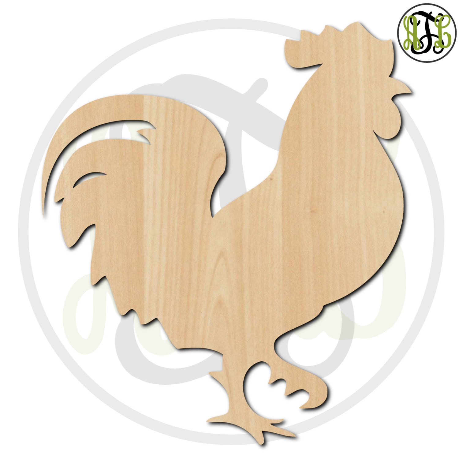 Rooster - 230035- Farm Cutout, unfinished, wood cutout, wood craft ...