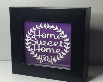 Home Sweet Home miniature papercut