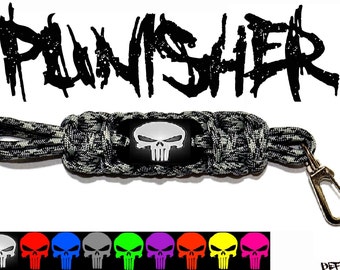 Punisher key chain | Etsy