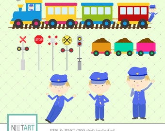 Train clipart | Etsy