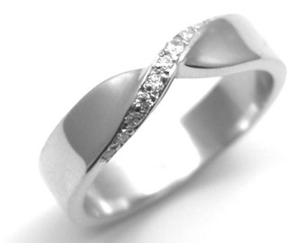 Twisted wedding ring | Etsy