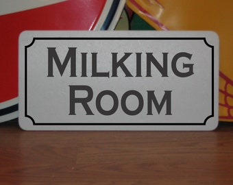 Cow milking sign | Etsy