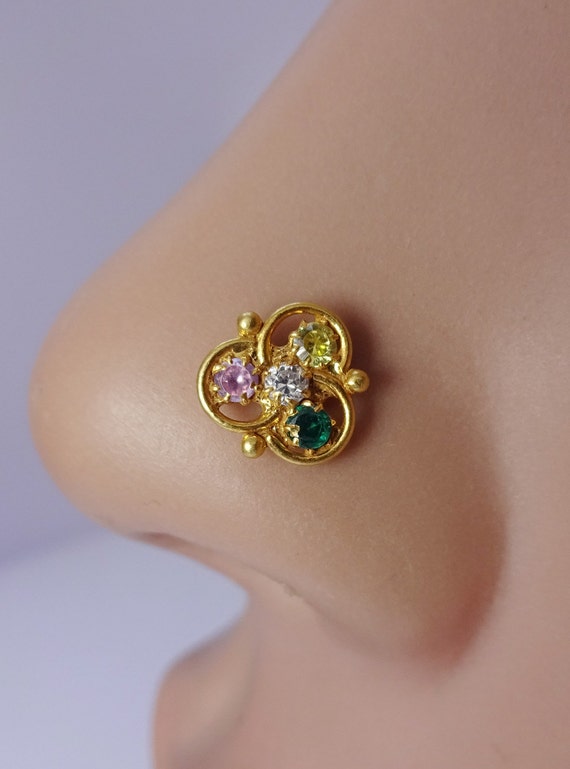 Indian Nose Ringindian Nose Hoopindian Nose By Theethnicjewels