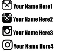 Unique instagram decal related items | Etsy