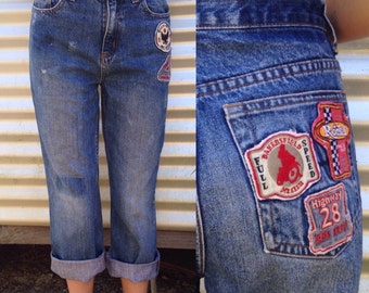 Unique recycled jeans related items | Etsy