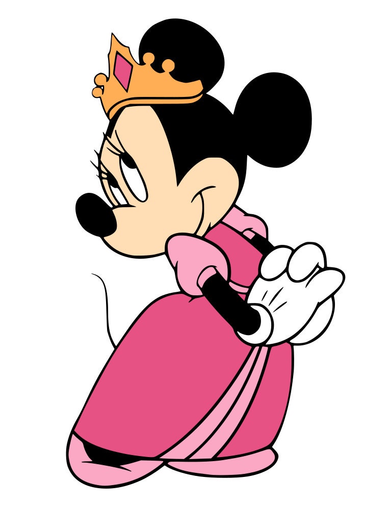 Princess Minnie - svg file from MamasControlledChaos on Etsy Studio