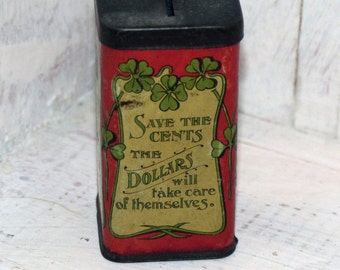 Antique coin bank | Etsy