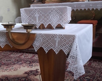 Religious tablecloth | Etsy