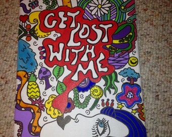 Unique trippy art related items | Etsy