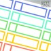 Rainbow Appointment Checkboxes Printable Stickers Perfect