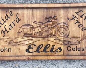 Motorcycle plaques | Etsy