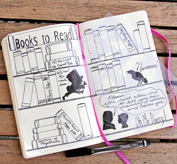 HANDMADE Bookshelf Stencil Bullet Journal Stencil Fits By Moxiedori handmade-bookshelf-stencil-bullet-journal-stencil-fits-by-moxiedori