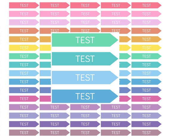Printable Test planner stickers Test stickers Test Headers