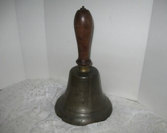 Antique school bell | Etsy