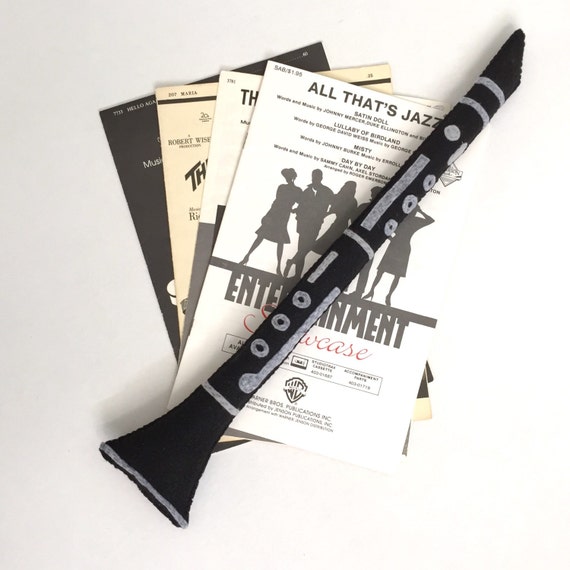 Toy Clarinet Plush Clarinet Stuffed Clarinet Felt Toys