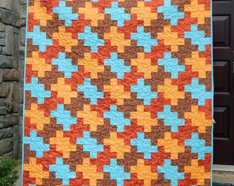 Geometric quilt | Etsy