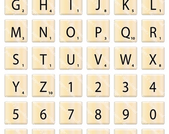 Scrabble number game | Etsy