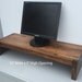 TV Riser Stand in Modern Rustic Style Solid Wood in a Variety