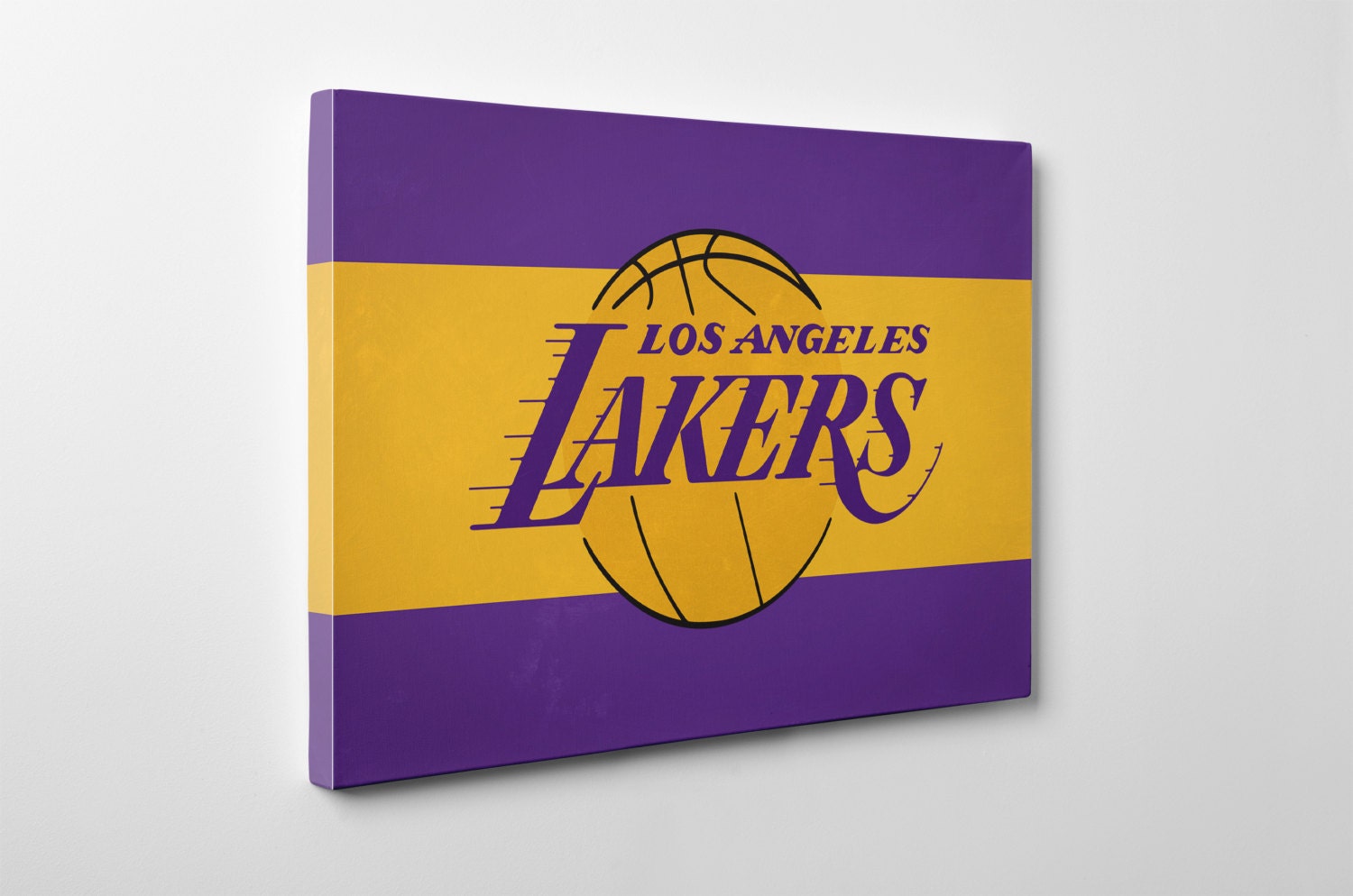 Los Angeles Lakers Canvas Print Handmade NBA by CanvasSpecialists