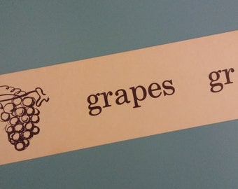 Vintage flash cards | Etsy