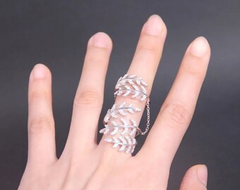 Unique full finger ring related items | Etsy