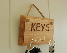 Unique key hooks related items | Etsy