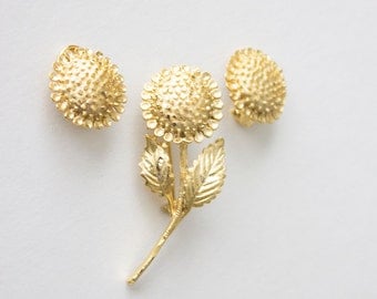 Sunflower brooch | Etsy